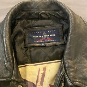 Phat Farm | Jackets & Coats | Phat Farm Mens Black Leather Zippered ...